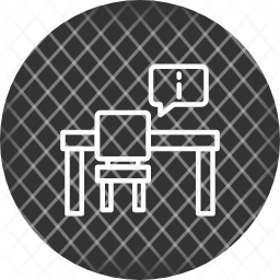 absent icon, student icon, life icon, missing icon, class icon, desk ...