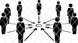 actions icon, converge icon, standing icon, people icon, around icon ...