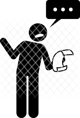 actions icon, declare icon, declaring icon, declaration icon, woman ...