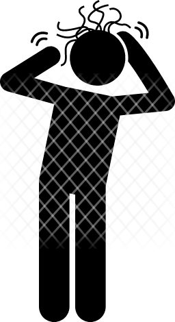 actions icon, dishevel icon, messy icon, hair icon, mess icon, itchy ...