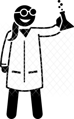 actions icon, experiment icon, female icon, scientist icon, lab icon ...