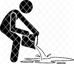 actions icon, flush icon, water icon, splash icon, floor icon, man icon ...