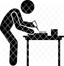 actions icon, glue icon, gluing icon, man icon, person icon, adhesive ...