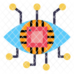 ai icon, eye icon, vision icon, processeor icon, technology icon ...