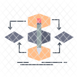 algorithm icon, design icon, method icon, model icon, process icon