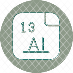 aluminum icon, periodic icon, table icon, atom icon, atomic icon, basic ...