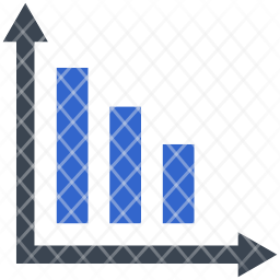 analytics icon, bar icon, graph icon, loss icon, down icon, flow icon, decrease icon, sales icon ...