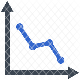 analytics icon, chart icon, graph icon, loss icon, decrease icon, sales ...