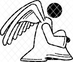 angel icon, god icon, pose icon, sitting icon, cherub icon, sit down ...