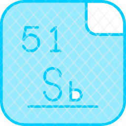 antimony icon, periodic icon, table icon, chemistry icon, atom icon ...