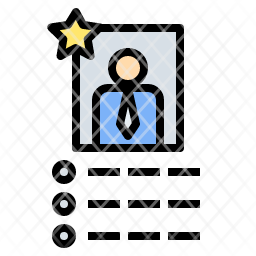 appraise icon, performance icon, skill icon, biography icon, resume icon