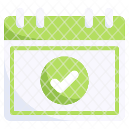 approval icon, flaticon icon, calendar icon, check icon, sign icon ...