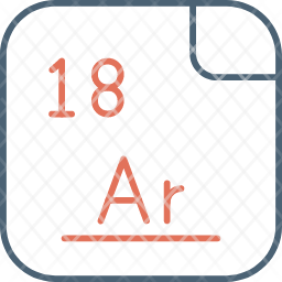 argon icon, periodic icon, table icon, atom icon, atomic icon ...