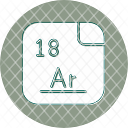 argon icon, periodic icon, table icon, atom icon, atomic icon ...