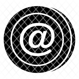 arroba icon, attherate icon, mail sign icon, mail symbol icon, at sign icon