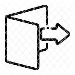 arrow icon, exit icon, out icon, selector icon, ui icon, interface icon ...