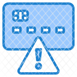 attention icon, credit icon, card icon, fraud icon, warning icon, sign ...