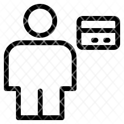 avatar icon, body icon, card icon, credit icon, debit icon