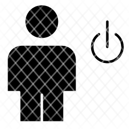 avatar icon, body icon, energy icon, human icon, standby icon