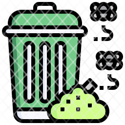 bad icon, smell icon, bin icon, trash icon, garbage icon, can icon