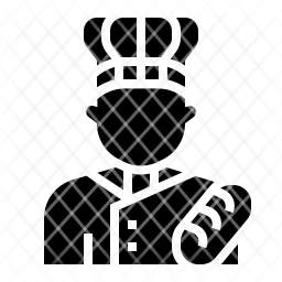 baker icon, chef icon, avatar icon, occupation icon, profession icon ...