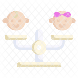 balance icon, children icon, justice icon, boy icon, girl icon