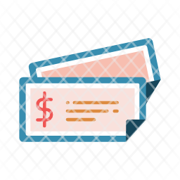 banknote icon, cash icon, cheque icon, money order icon, payment icon ...
