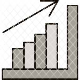 bar icon, chart icon, data icon, diagram icon, graph icon, up icon ...