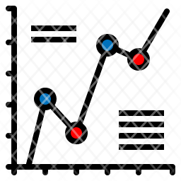 bar icon, chart icon, diagram icon, graph icon, line icon