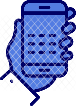 barcode icon, code icon, hand icon, mobile icon, scan icon