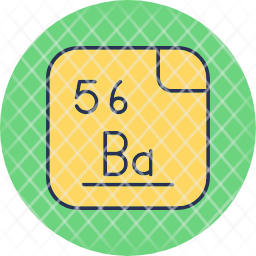 barium icon, periodic icon, table icon, chemistry icon, atom icon ...