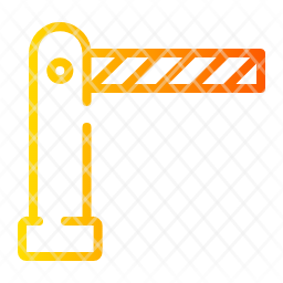 barrier icon, railway icon, gate icon, security icon, road icon, sign ...