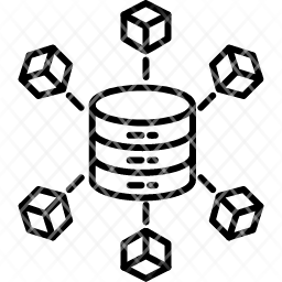 big icon, data icon, analysis icon, clustering icon, process icon ...