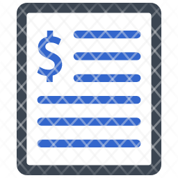 bill icon, invoice icon, receipt icon, slip icon, icon icon, vector ...