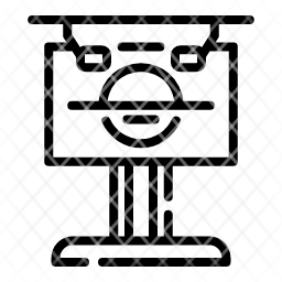 billboard icon, digital icon, signage icon, marketing icon, buildings ...