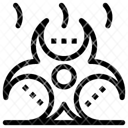 biohazard icon, contamination icon, danger icon, infection icon