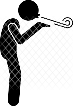 blow icon, blowing icon, air icon, mouth icon, man icon, person icon ...