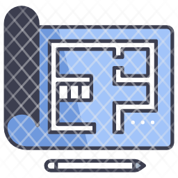 blueprint icon, architecture icon, design icon, drawing icon ...