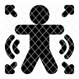 body icon, control icon, gesture icon, recognition icon, motion icon ...