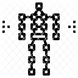 body icon, tracking icon, sensor icon, technology icon, robotics icon