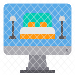 booking icon, computer icon