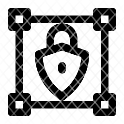 boundary icon, perimeter icon, security icon, cyber icon, protection icon