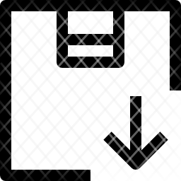 box icon, app icon, down icon, ui icon, arrow icon, essential icon