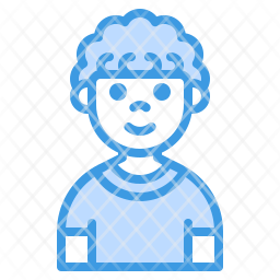 boy icon, curly icon, hair icon, child icon, youth icon, avatar icon
