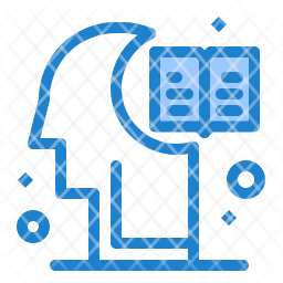 brain icon, education icon, hemisphere icon, knowledge icon
