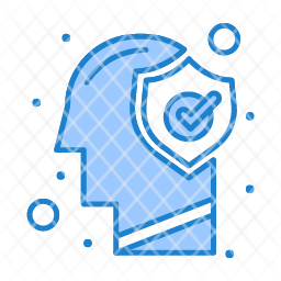 brain icon, head icon, human icon, protect icon, mind icon