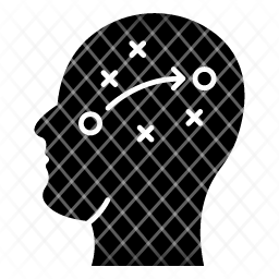 brain strategy icon, mind strategy icon, strategic thinking icon ...