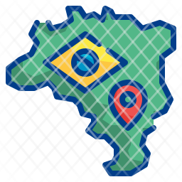 brazil icon, map icon, location icon, country icon, geography icon ...