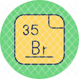 bromine icon, periodic icon, table icon, chemistry icon, atom icon ...