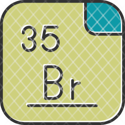 bromine icon, periodic icon, table icon, chemistry icon, atom icon ...